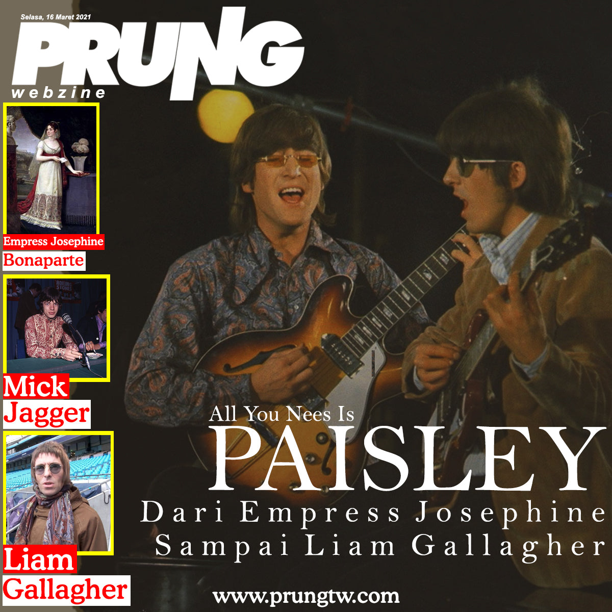 Paisley, Dari Empress Josephine Sampai Liam Gallagher | Prung Terraceswear